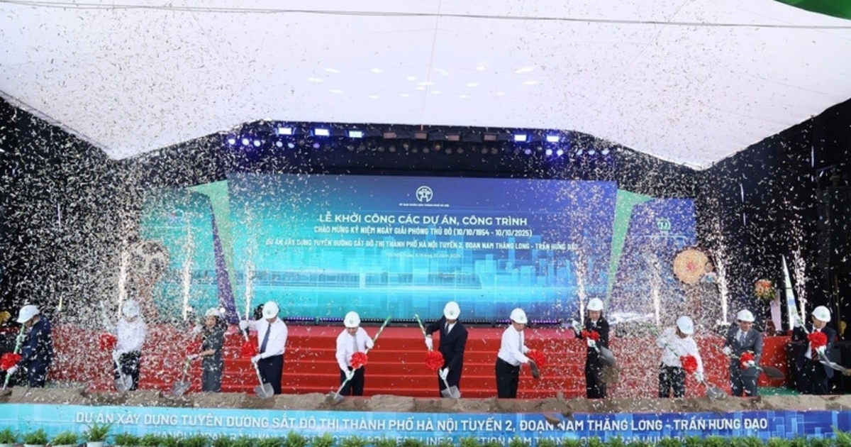 Hanoi breaks ground on Nam Thang Long - Tran Hung Dao metro line ...