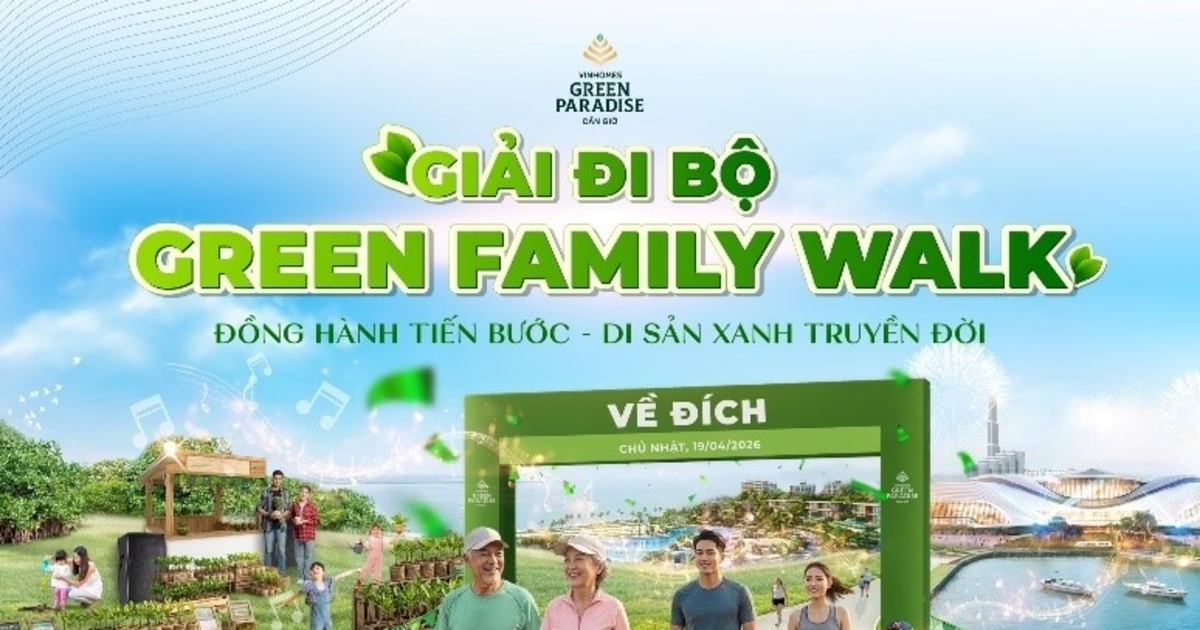 Giải đi bộ Green Family Walk: Sống xanh tại Vinhomes Green Paradise ...